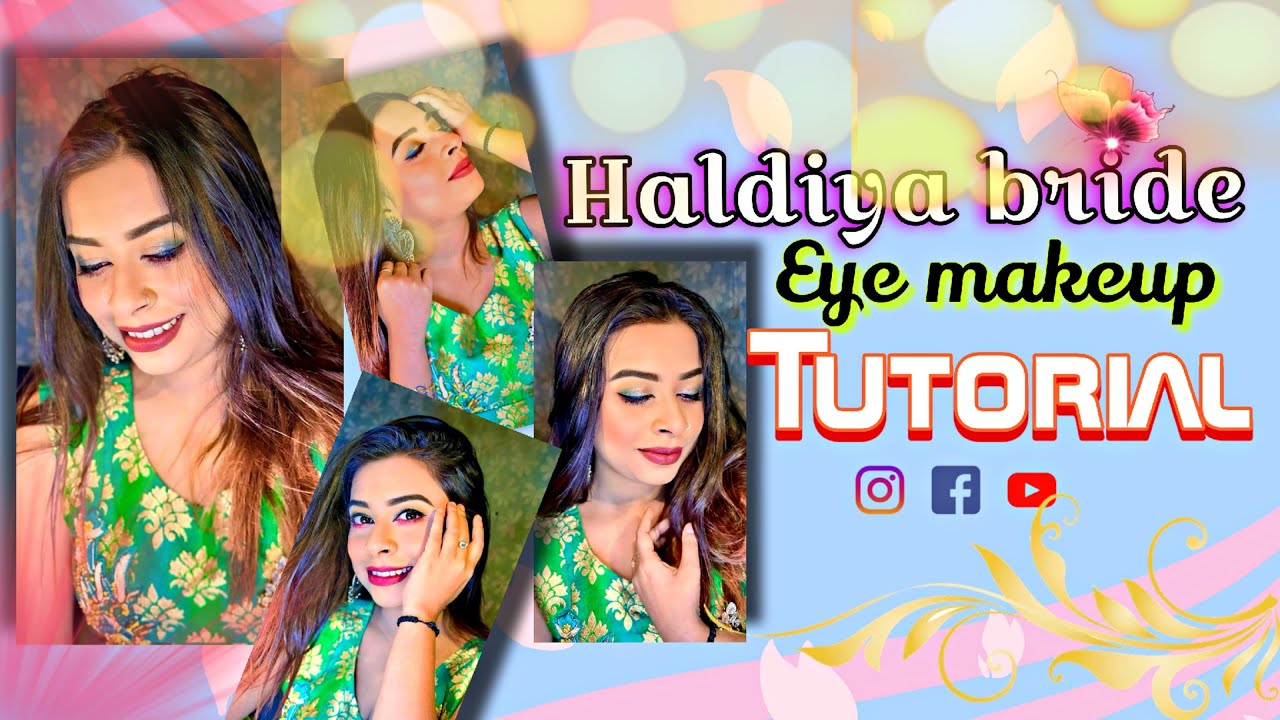 𝗚𝗿𝗲𝗲𝗻 𝗲𝘆𝗲𝘀𝗵𝗮𝗱𝗼𝘄 😍 [TUTORIAL ] 𝗳𝗼𝗿 𝗺𝗲𝗵𝗶𝗻𝗱𝗶 𝗯𝗿𝗶𝗱𝗲 🤍 @Makeup @Subscribe ...