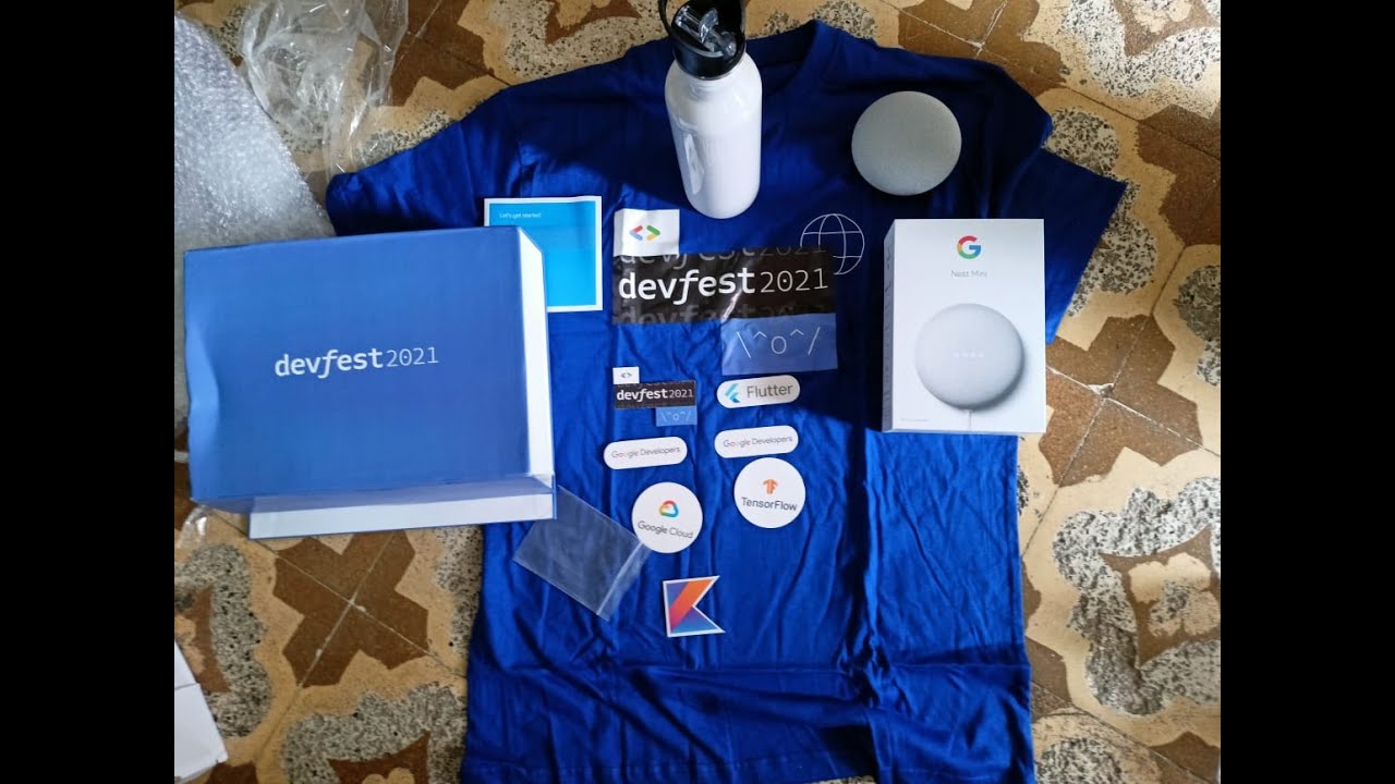 Google Devfest 2021 Swag Unboxing - YouTube