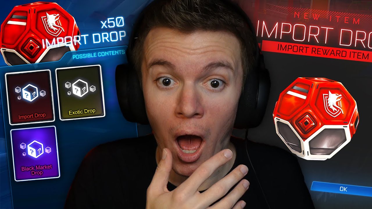 OPENING *50* IMPORT DROPS IN ROCKET LEAGUE! - YouTube