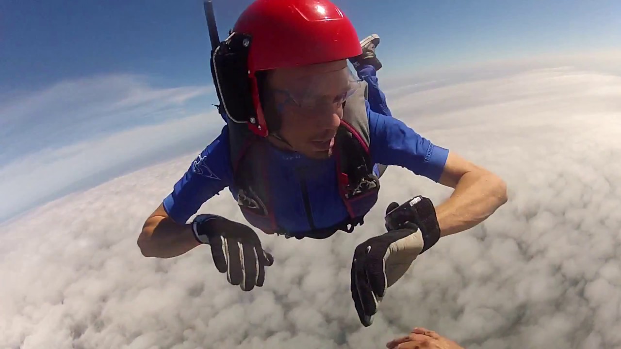 Skydiving above Amazing Clouds! - YouTube