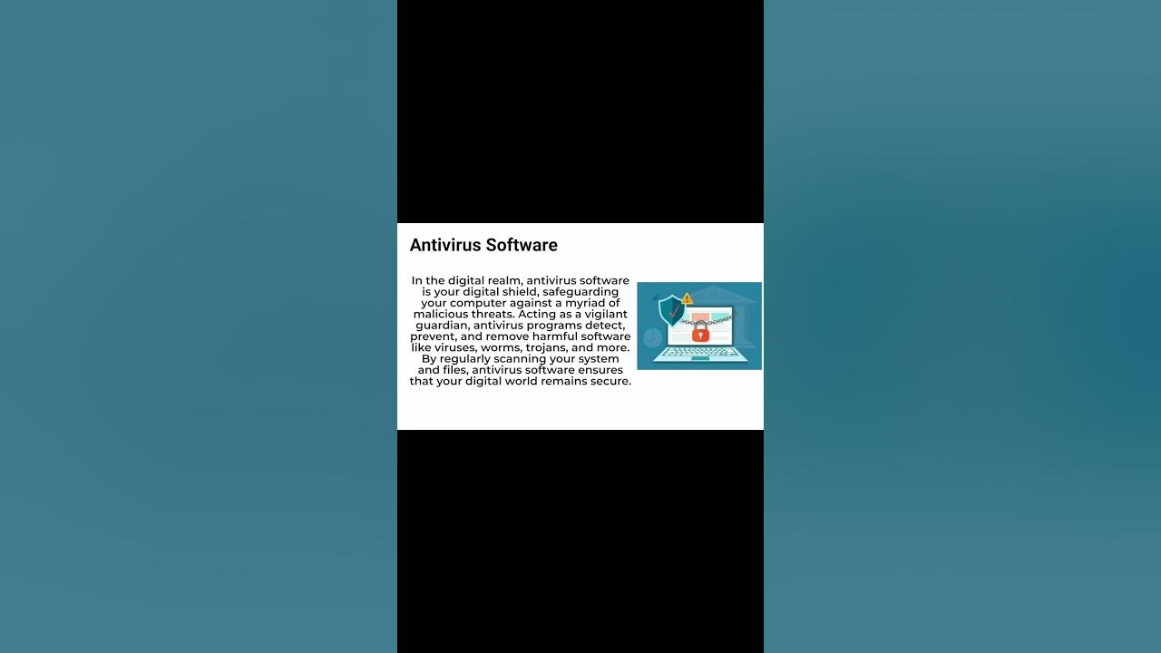 Antivirus Software Computerscience Computerfundamentals Shorts Youtube