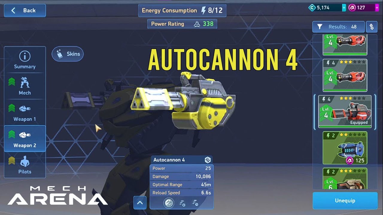 Autocannon 4 di Ares LEMAH [ Mech Arena ] Indonesia - YouTube