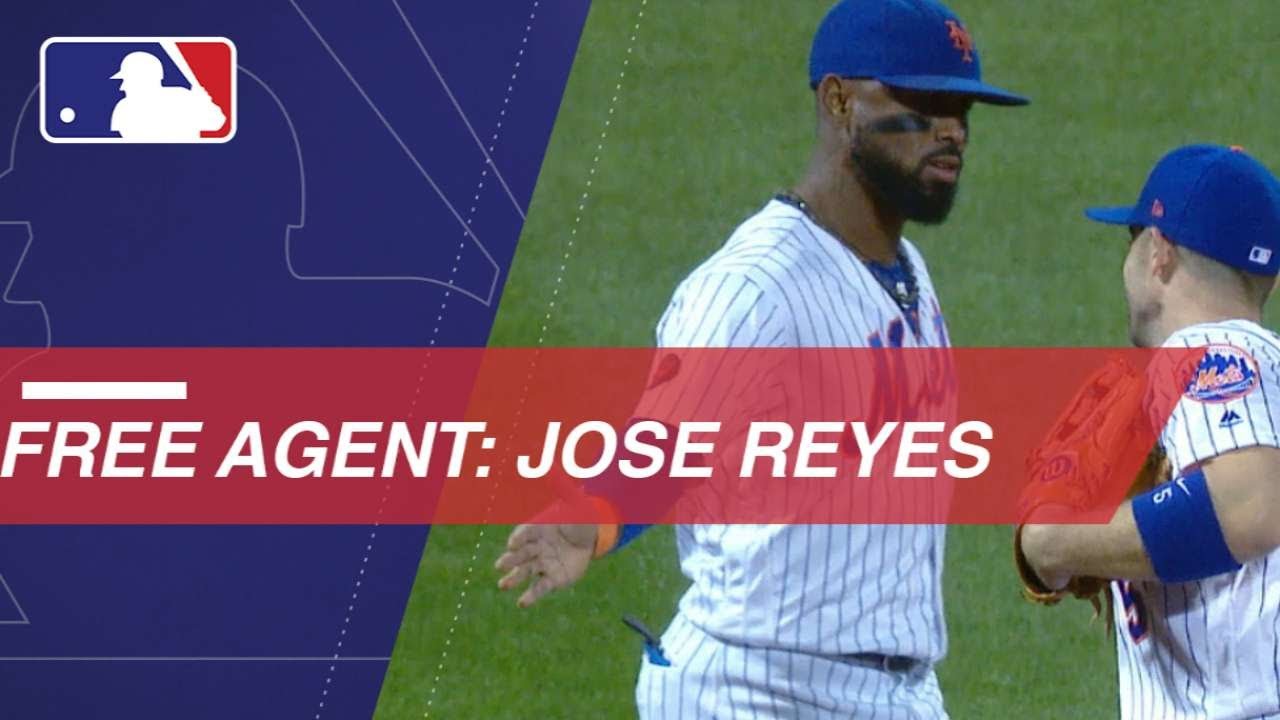 Jose Reyes set to enter free agency in 2019 - YouTube