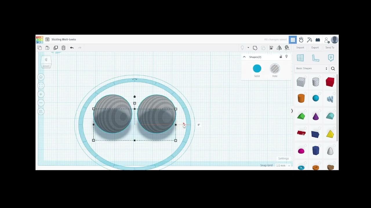 Concave Cylinder W Duplicate And Sphere In Tinkercad Youtube