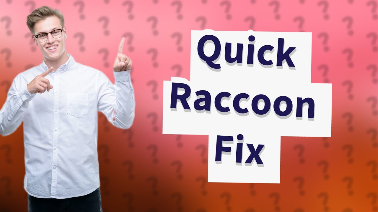 How do you get rid of raccoons fast? - YouTube