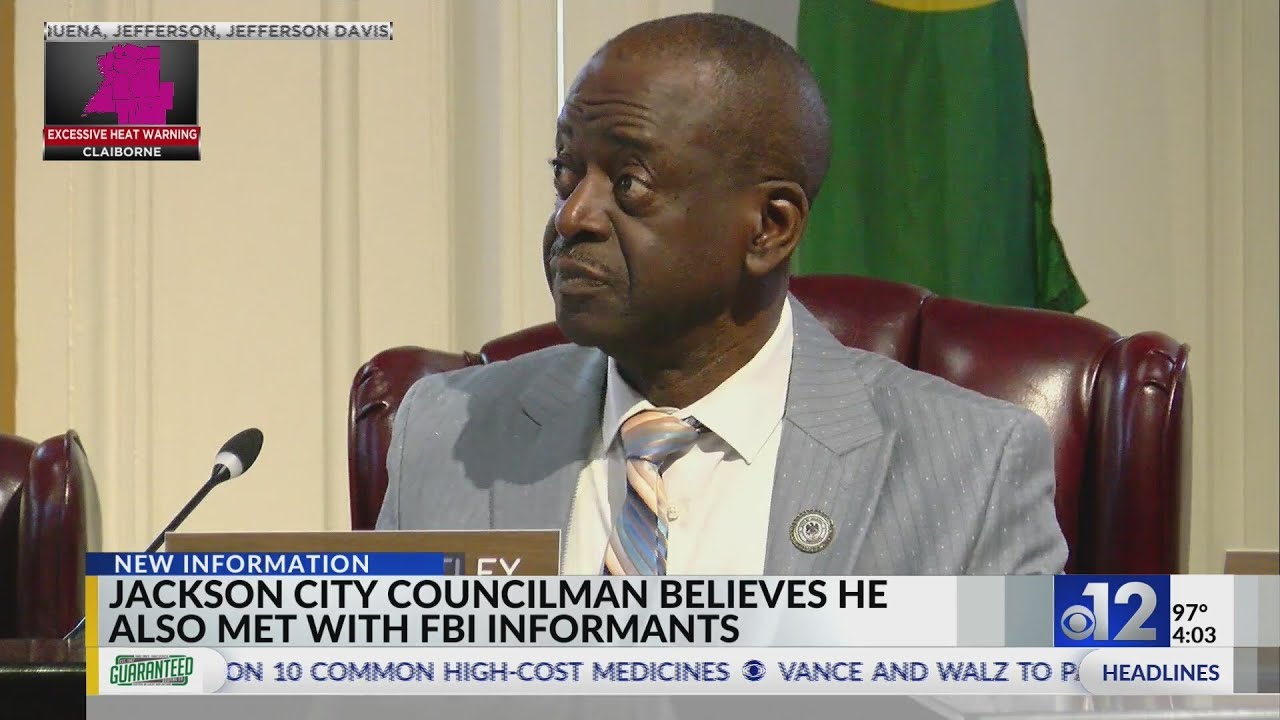 Jackson councilman believes he met with FBI informants - YouTube