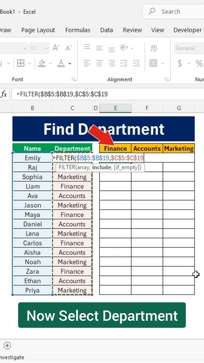 List Data Into Departments In Seconds In Excel #excel #exceltips #exceltricks #exceltutorial ...