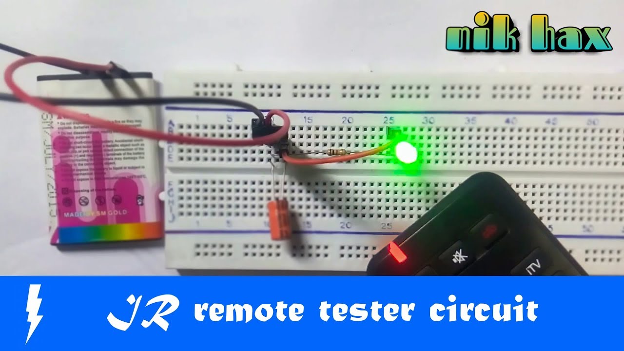 InfraRed(IR) Remote Tester / IR receiver Circuit using TSOP1738 on ...