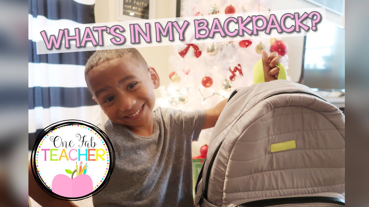 What's In My Backpack? Kindergarten Edition - YouTube