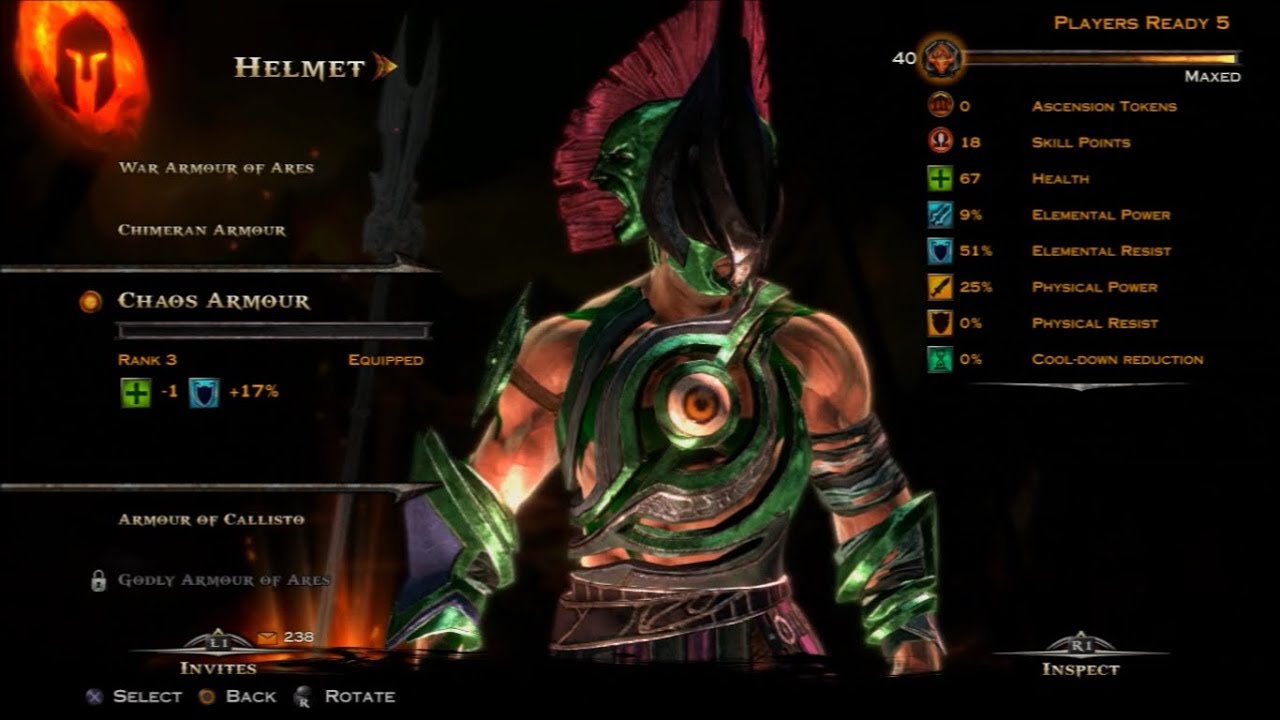 ARES / SPEAR OF ARES / CHAOS ARMOR / GOD OF WAR ASCENSION ONLINE - YouTube