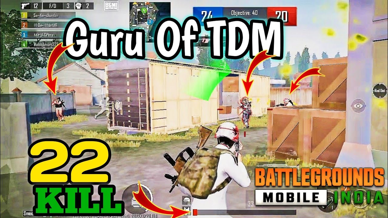 Guru Of TDM BGMI | 🥵 4V4 Challenge Game Play 22 Kills - YouTube
