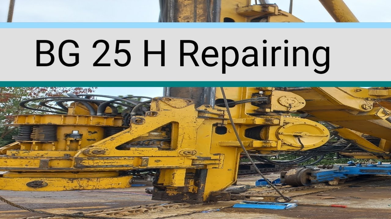 piling rig machine !piling rig maintenance - YouTube