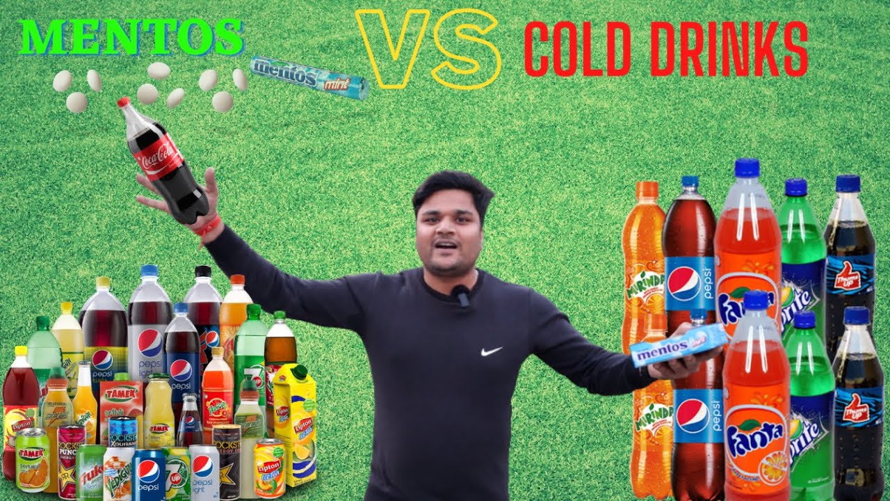 Thumsup, Fanta Sprite, Coca Cola, Limca vs Mentoss 😱 #experiment # ...