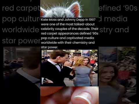 Kate Moss and Johnny Depp in 1997 were one of the most talked about celebrity couples