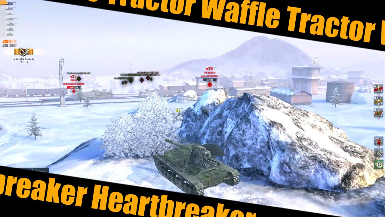 Wotb | Waffle Tractor | 6k Dmg | 1v5 | Heart Breaker - YouTube