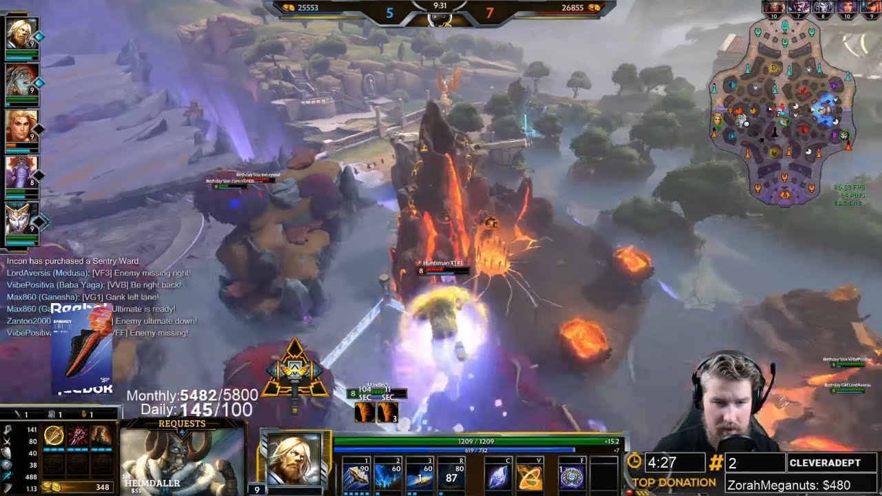 FULL DAMAGE THOR JUNGLE! ARONDITE IS INSANE! | Incon | Smite - YouTube