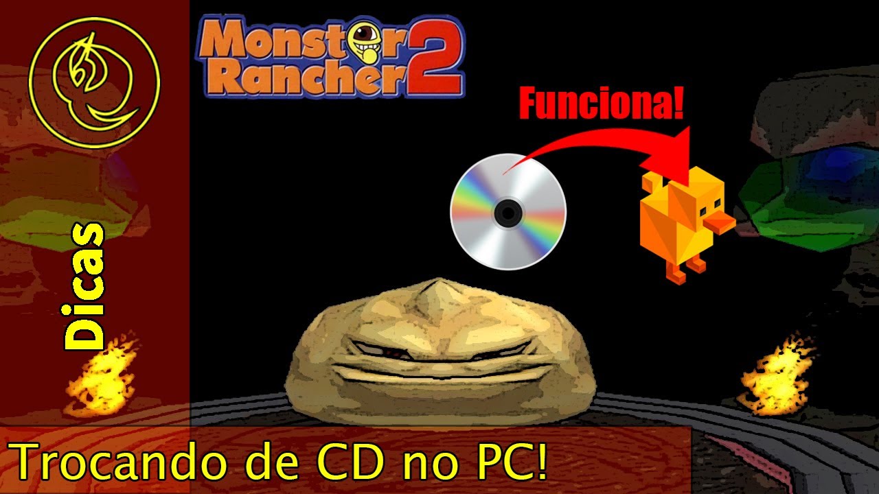 Como trocar o CD e pegar monstros no Monster Rancher 2 no Duckstation ...