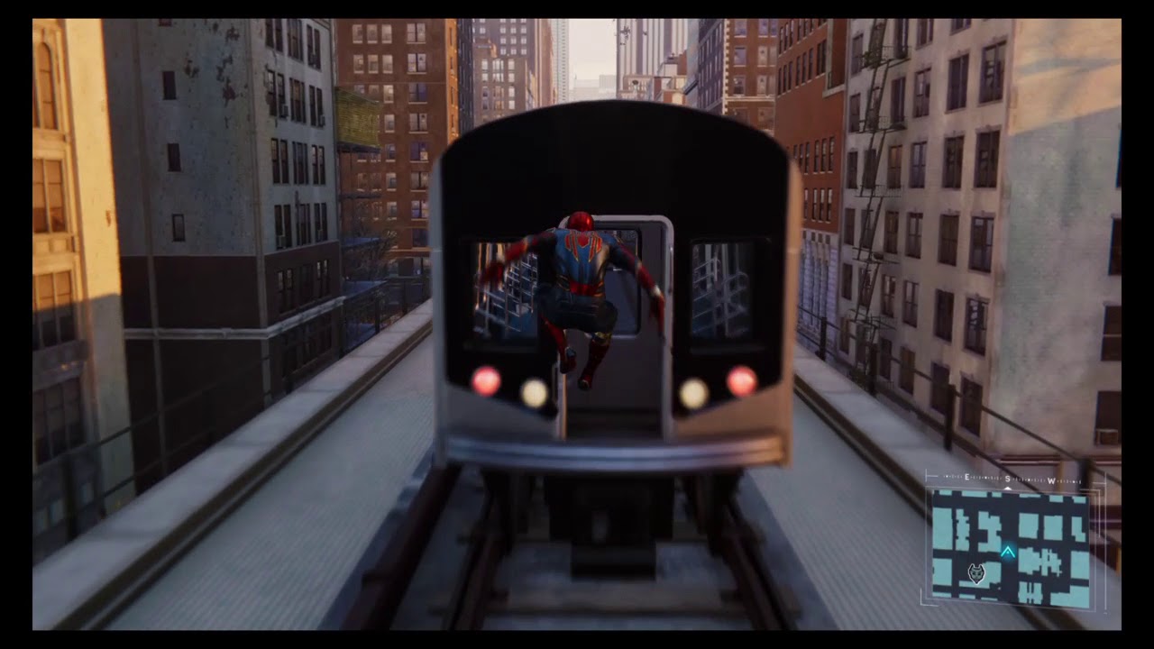 Stopping the train in Spider-Man ps4 - YouTube