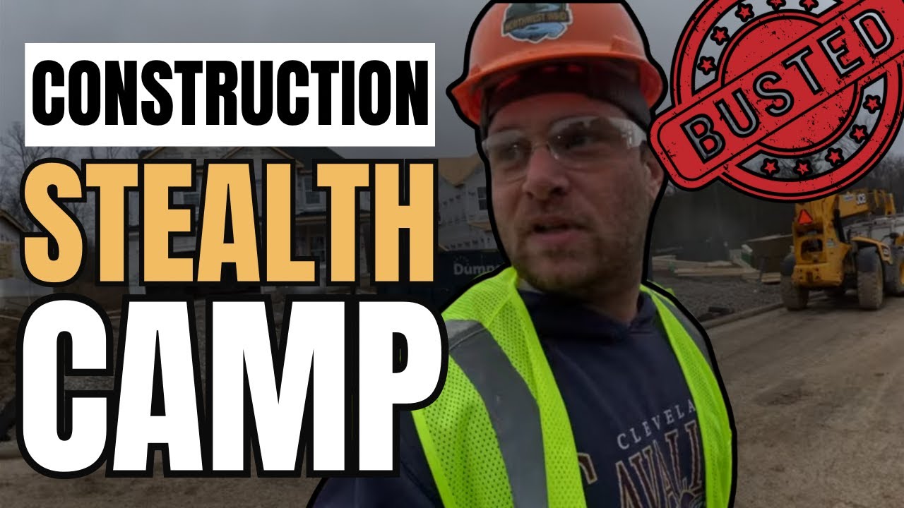 BUSTED Stealth Camping At Construction Site - YouTube