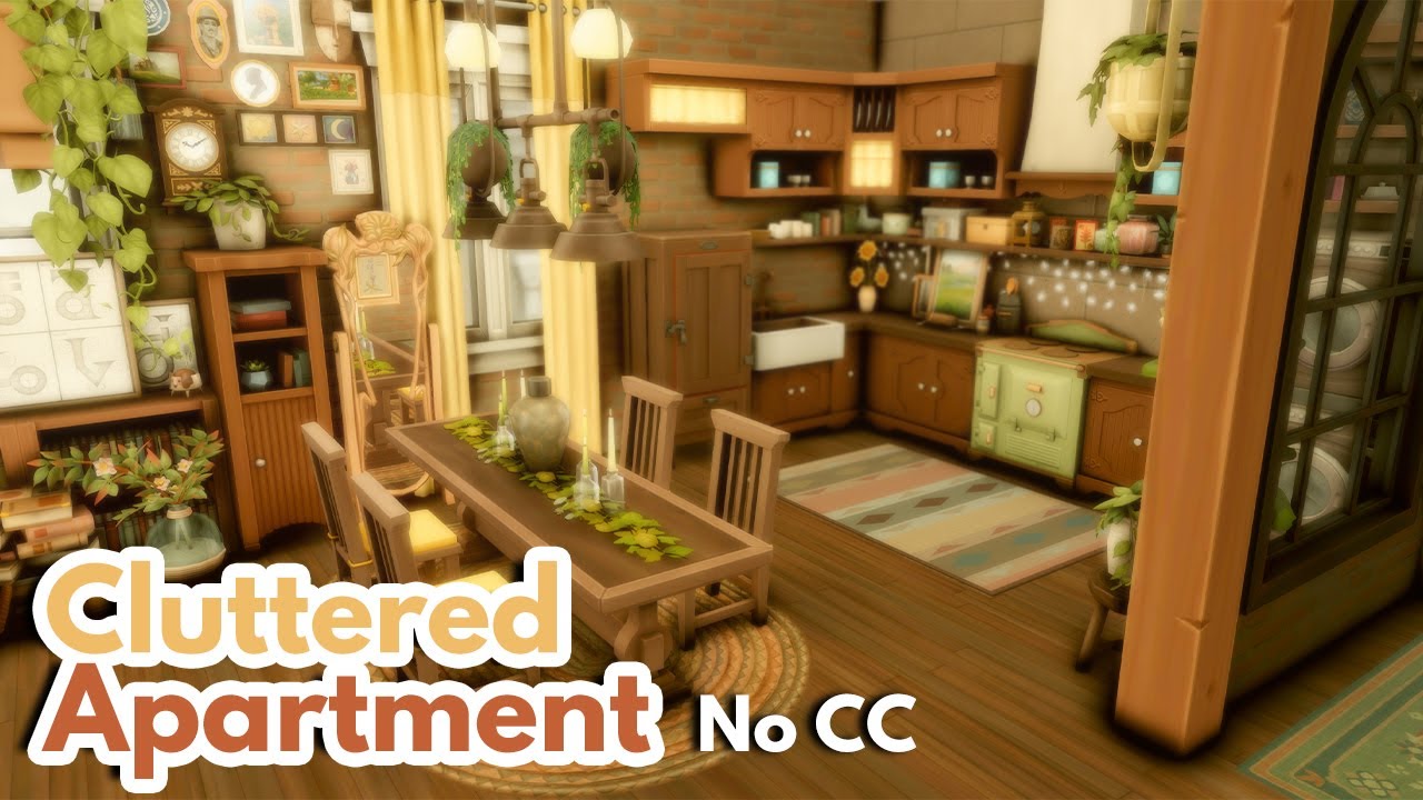 Cluttered Apartment 🪴The Sims 4 Apartment Renovation: Speed Build - YouTube