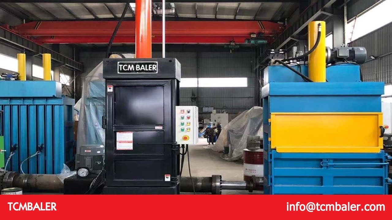 textile waste compressor machine - YouTube