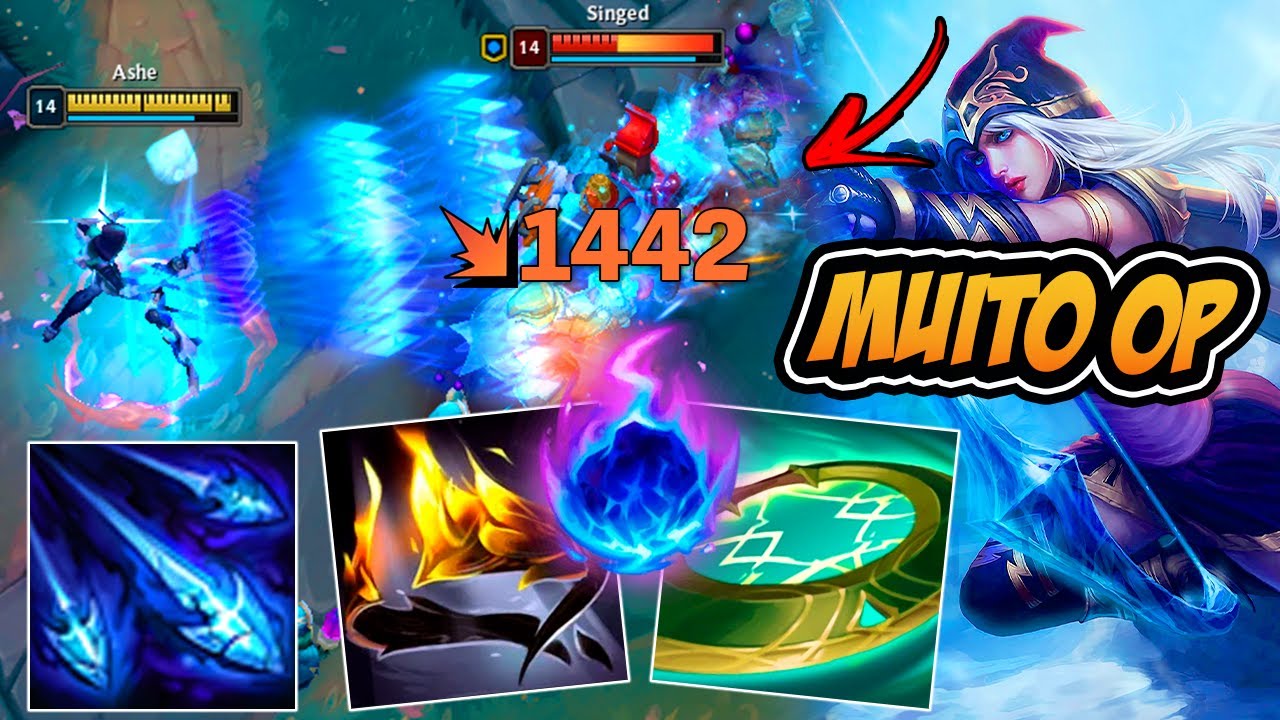 INVENTEI UMA MUITO BUILD OP DA ASHE FULL LETALIDADE COM POKE INFINITO ...