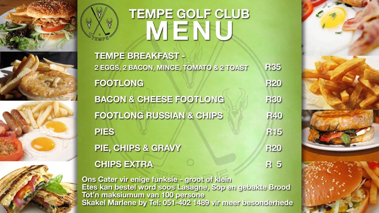 Tempe Menu November - YouTube