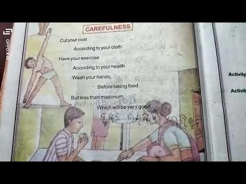 The Saraswati English Reader part-1 class-3, period -12,carefulness ...