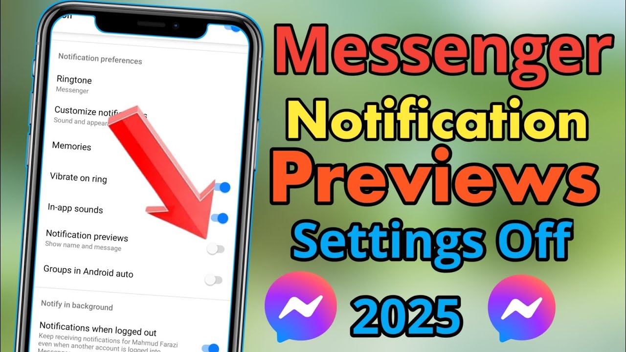 Messenger Notification previews settings Off 2025 || how to messenger ...