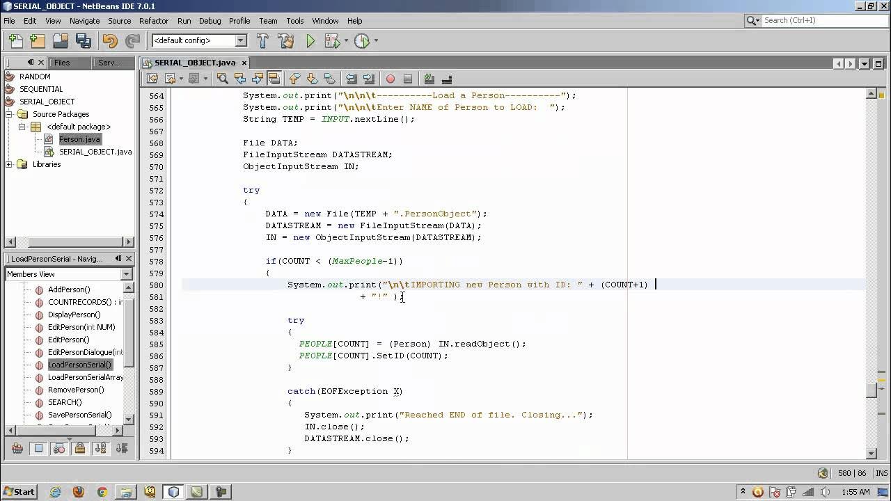 Java FIle Access - Part 5 of 5 - Implementing Serializable and Writing Objects - YouTube