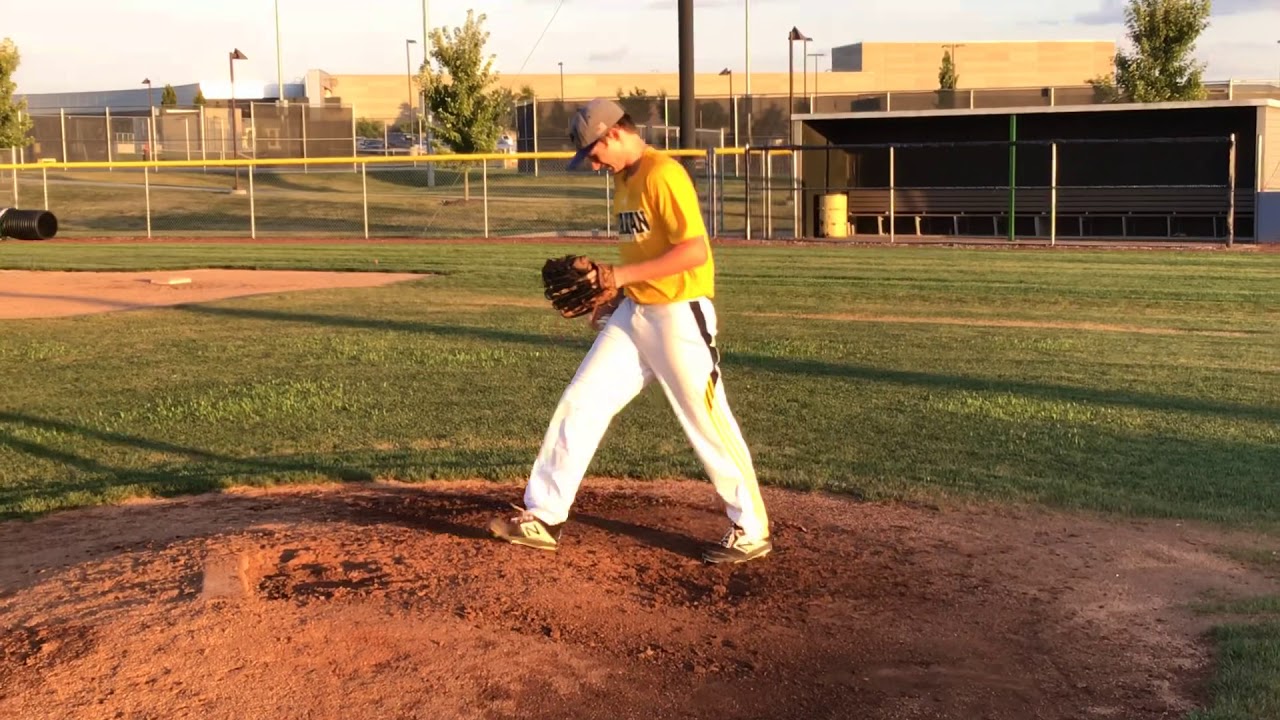 Nathan Browning pitching side view fastball - YouTube