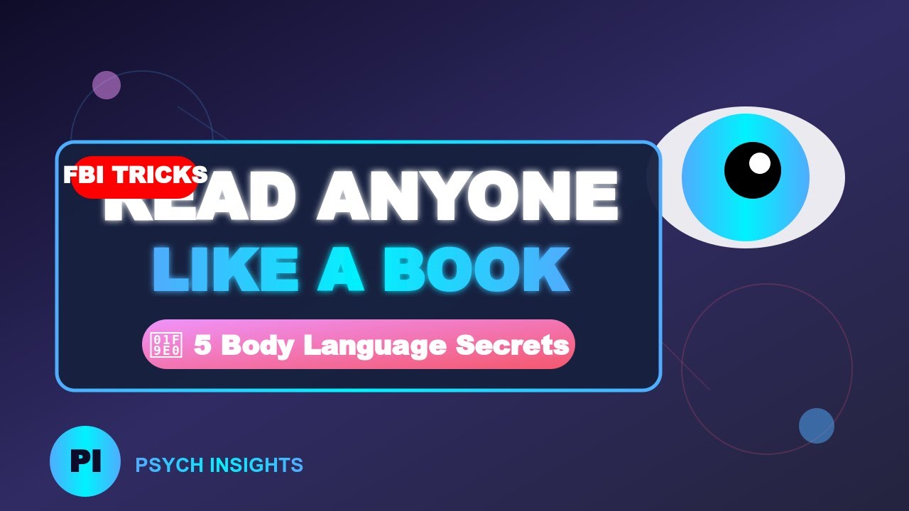 How To Read Anyone Like A Book - YouTube