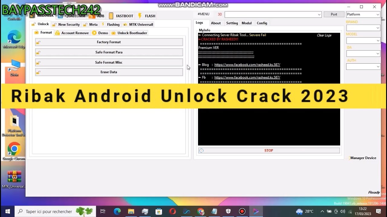 Ribak Android Unlock Crack 2023 New tool ALL Phone - YouTube