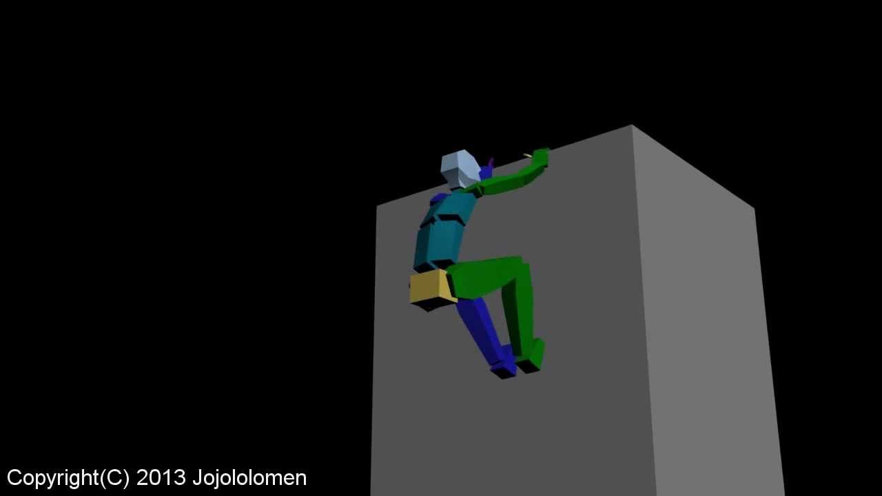 Wall Climb Animation My First - YouTube