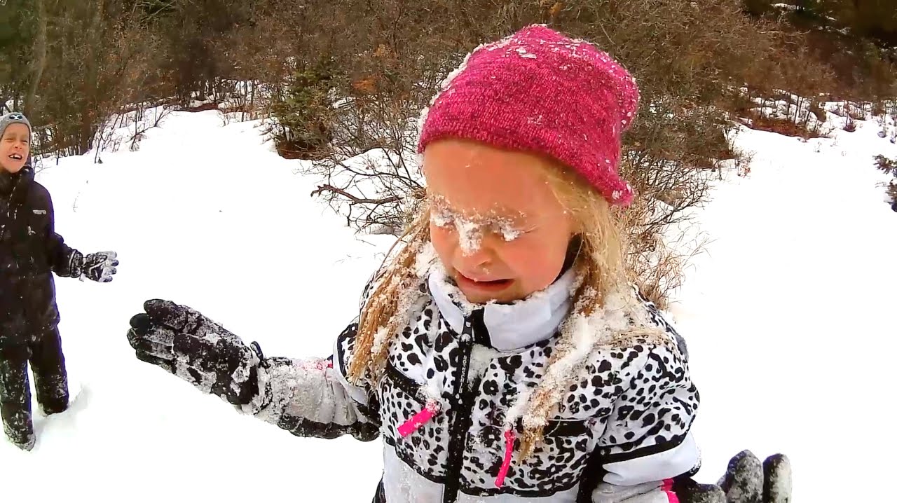 SNOWBALL TO THE FACE! - YouTube