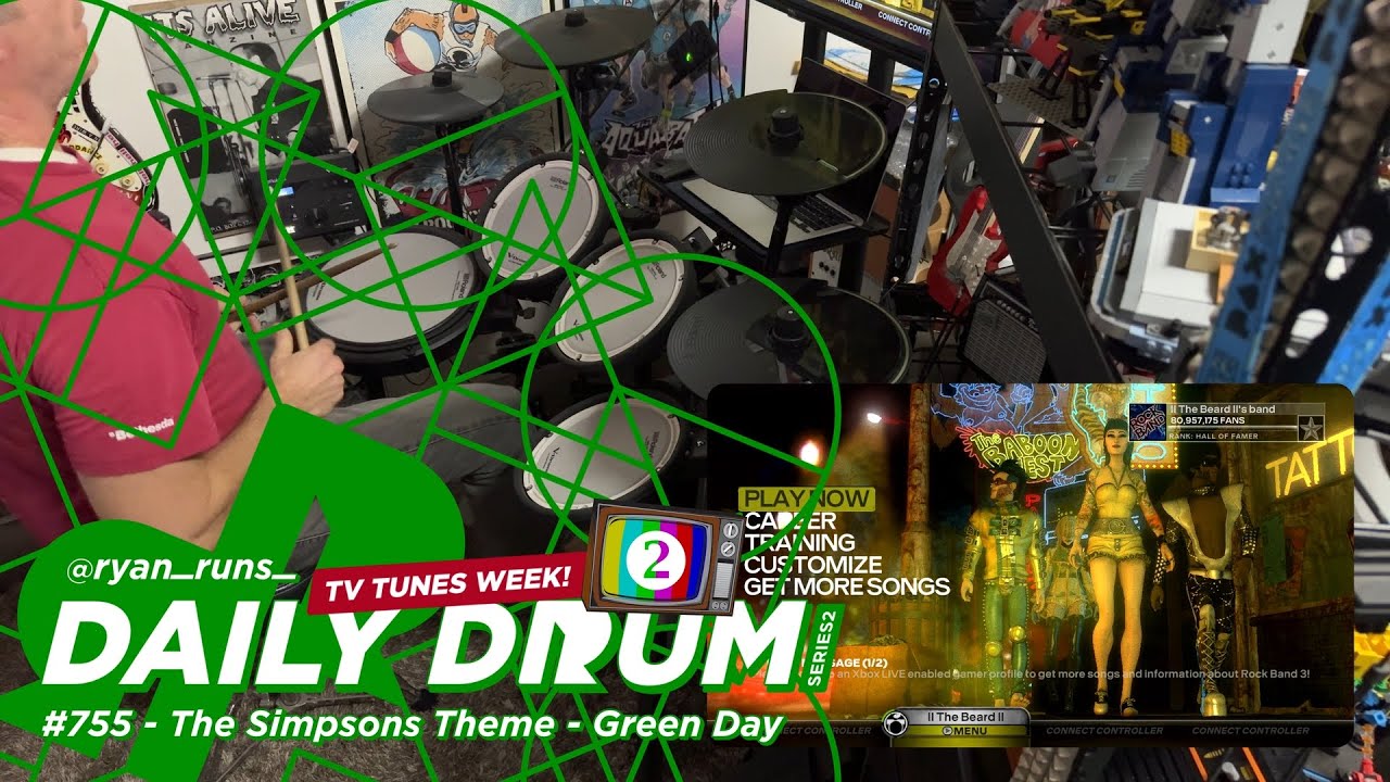 Daily Drum #755 - The Simpsons Theme - Green Day - YouTube