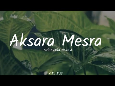Projek Pembelajaran Bahasa Indonesia | Musikalisasi Puisi | Berjudul ...