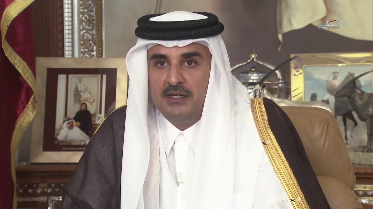 HH the Emir Addresses the Nation on the Current Situation - YouTube