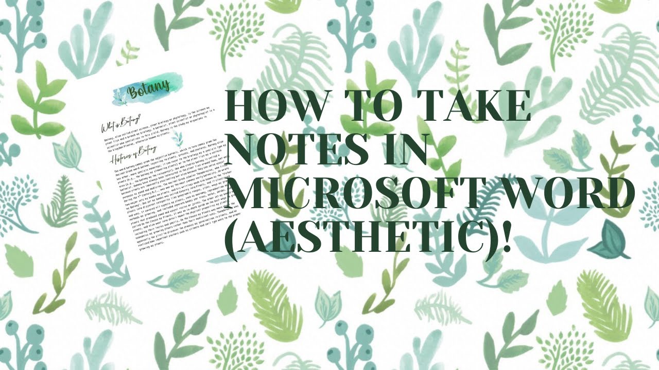 How To Take notes Microsoft Word Aesthetic Cherry Lemon YouTube How To Take notes Microsoft Word Aesthetic Cherry Lemon YouTube