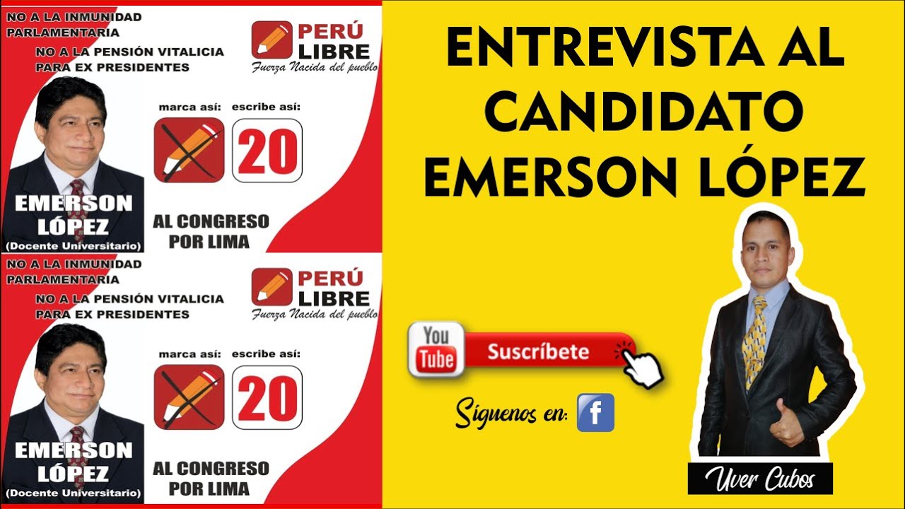 ENTREVISTA AL CANDIDATO EMERSON LÓPEZ - YouTube