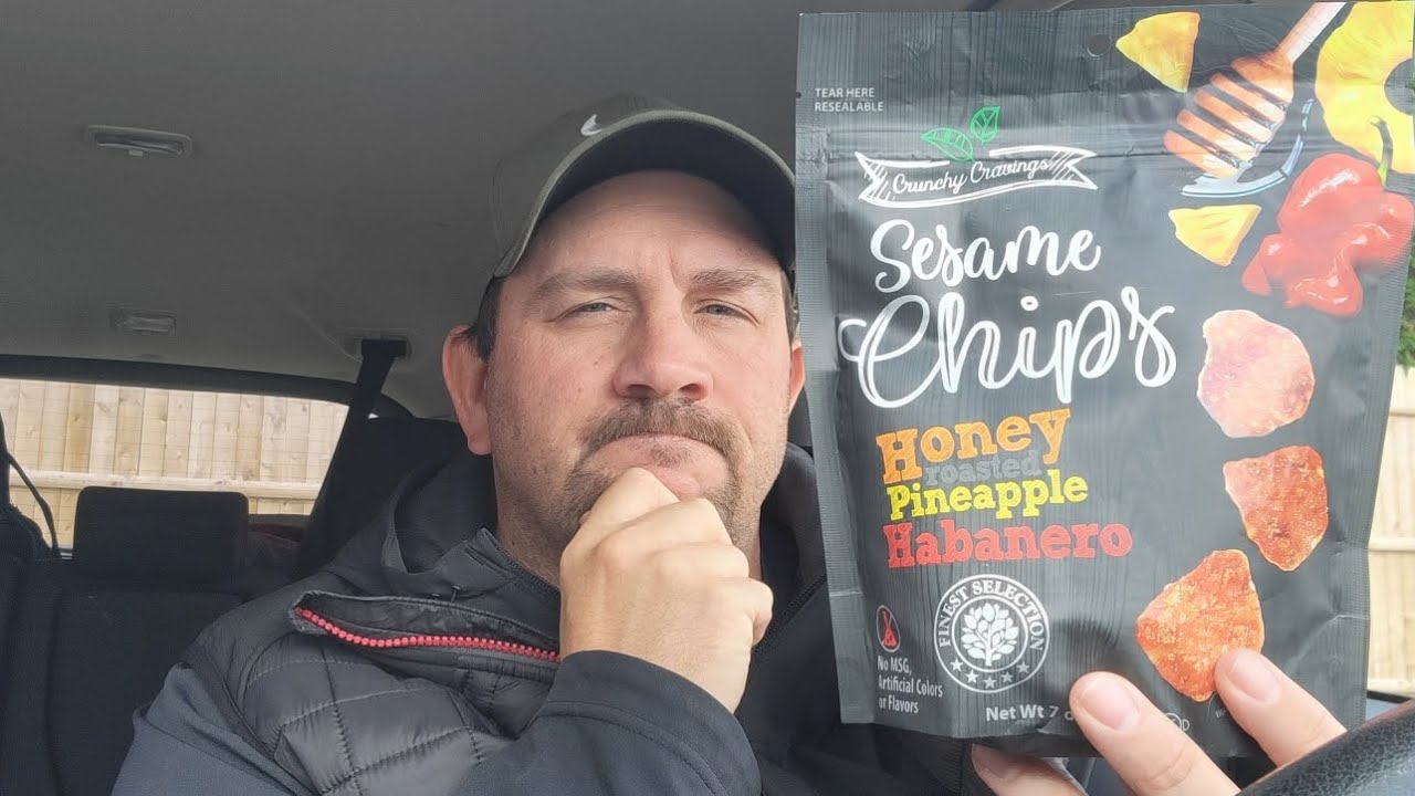 Crunchy Craving Sesame honey pineapple 🍍 habanero chips - YouTube