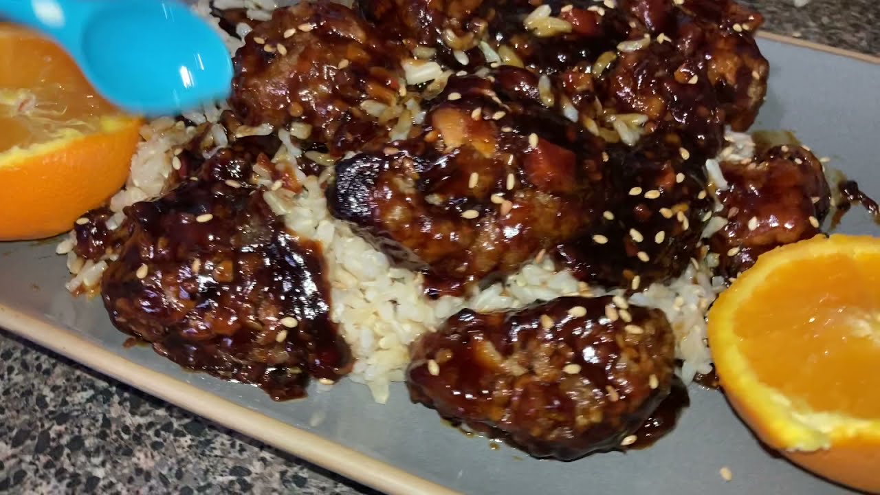 Orange lion’s mane (vegan orange chicken) - YouTube