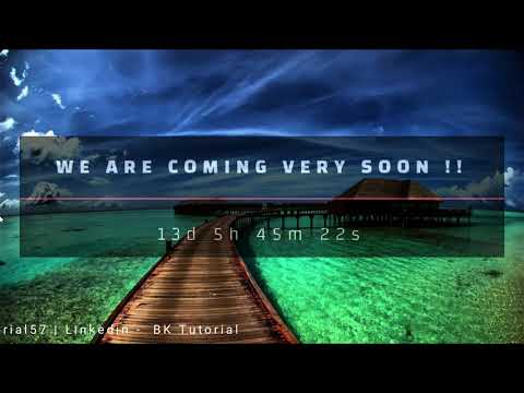 Create A Coming Soon Page Using Java Script By #BKTutorial - YouTube