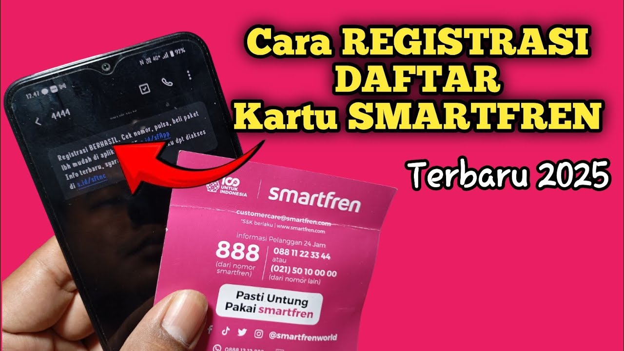 Cara Registrasi Kartu Smartfren 2025 - YouTube