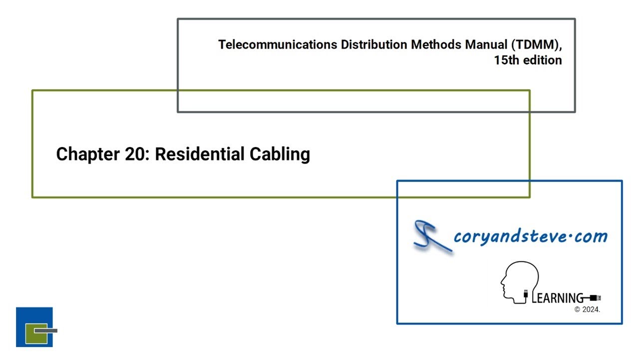 TDMM, 15th edition - Chapter 20: Residential Cabling - YouTube