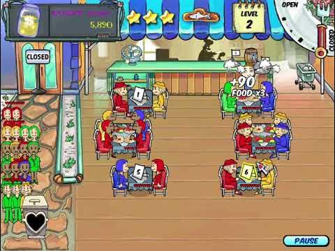 Diner Dash Level 3-2 - YouTube