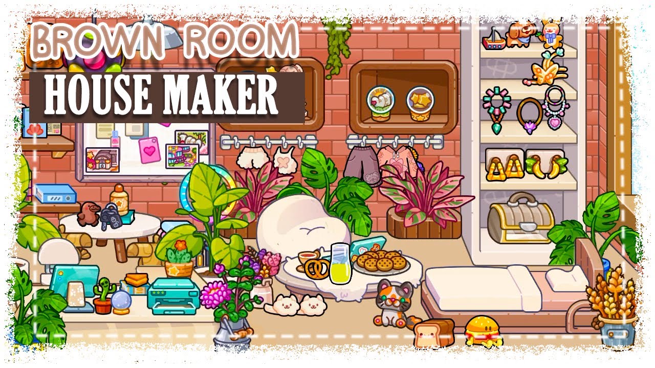 You Won’t Believe This Is in a Game! 💫 Aesthetic Brown Room Decor in ...