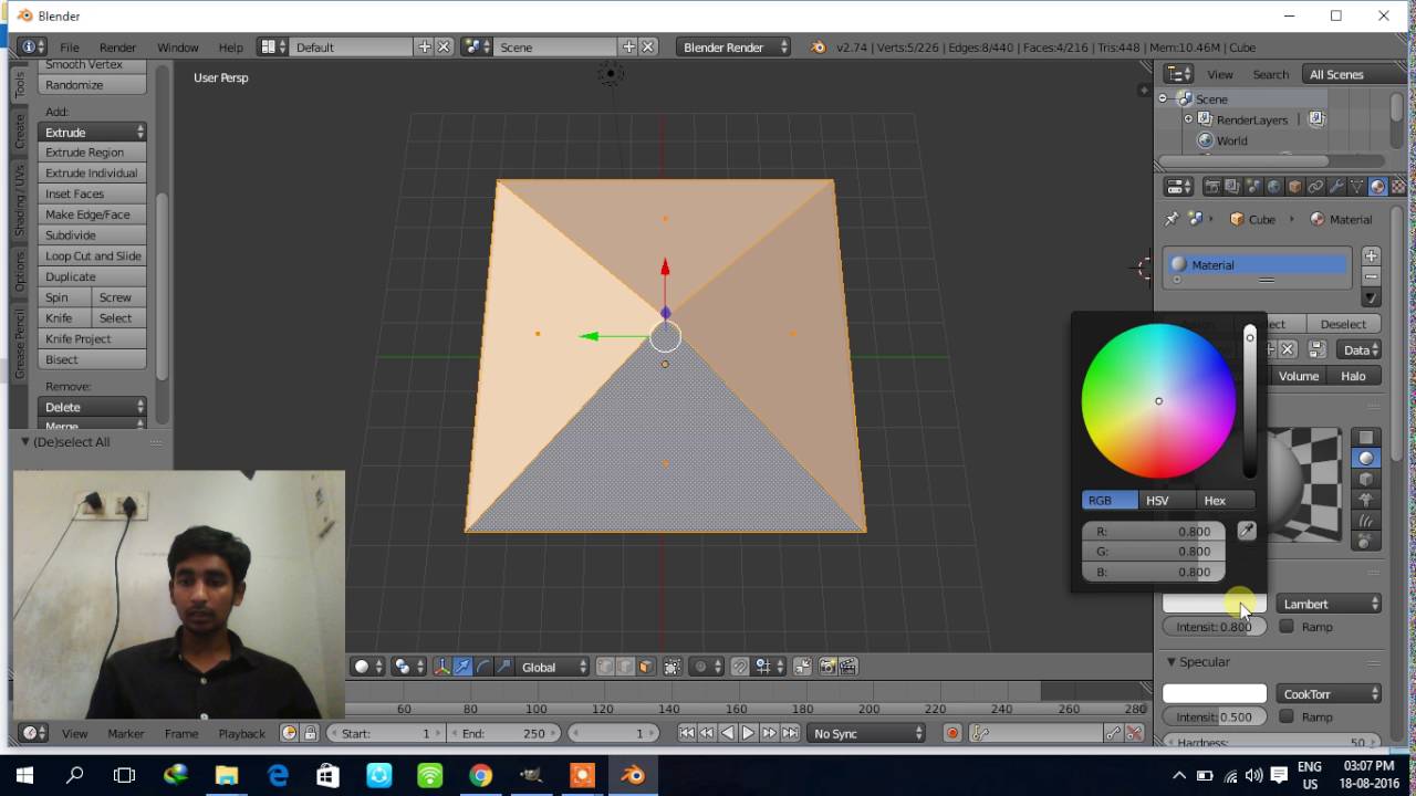 EX 3 Simple house using BLENDER - YouTube