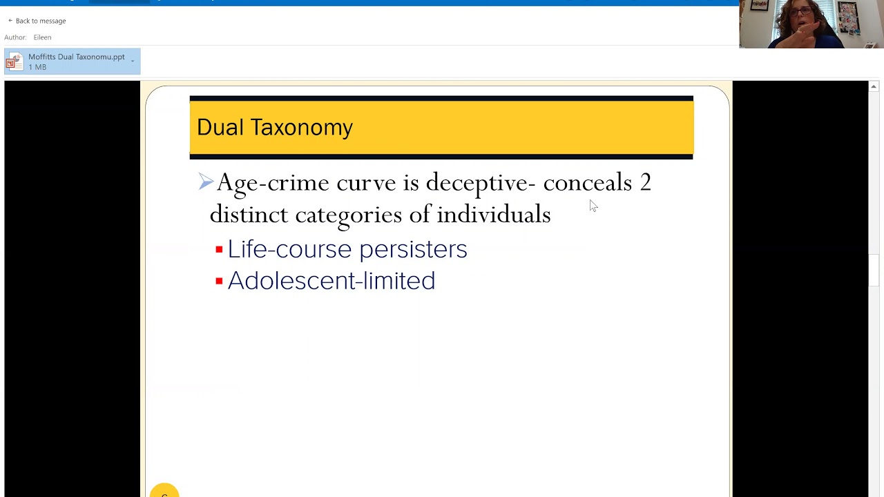 Terrie Moffitt's developmental criminology - Dr. Antunes - YouTube
