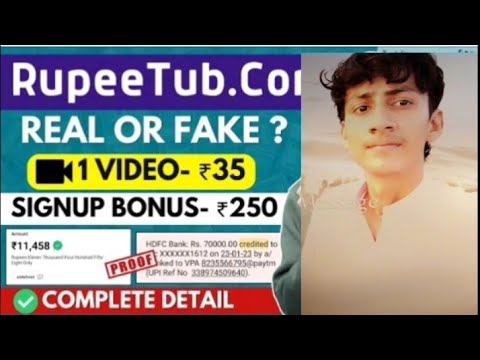 how to make rupeetub wesite earning / rupeetub app se paise kaise ...